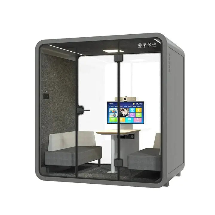 PrivacyPod | 4 Person Acoustic Office Pod | Soundproof Meeting Room