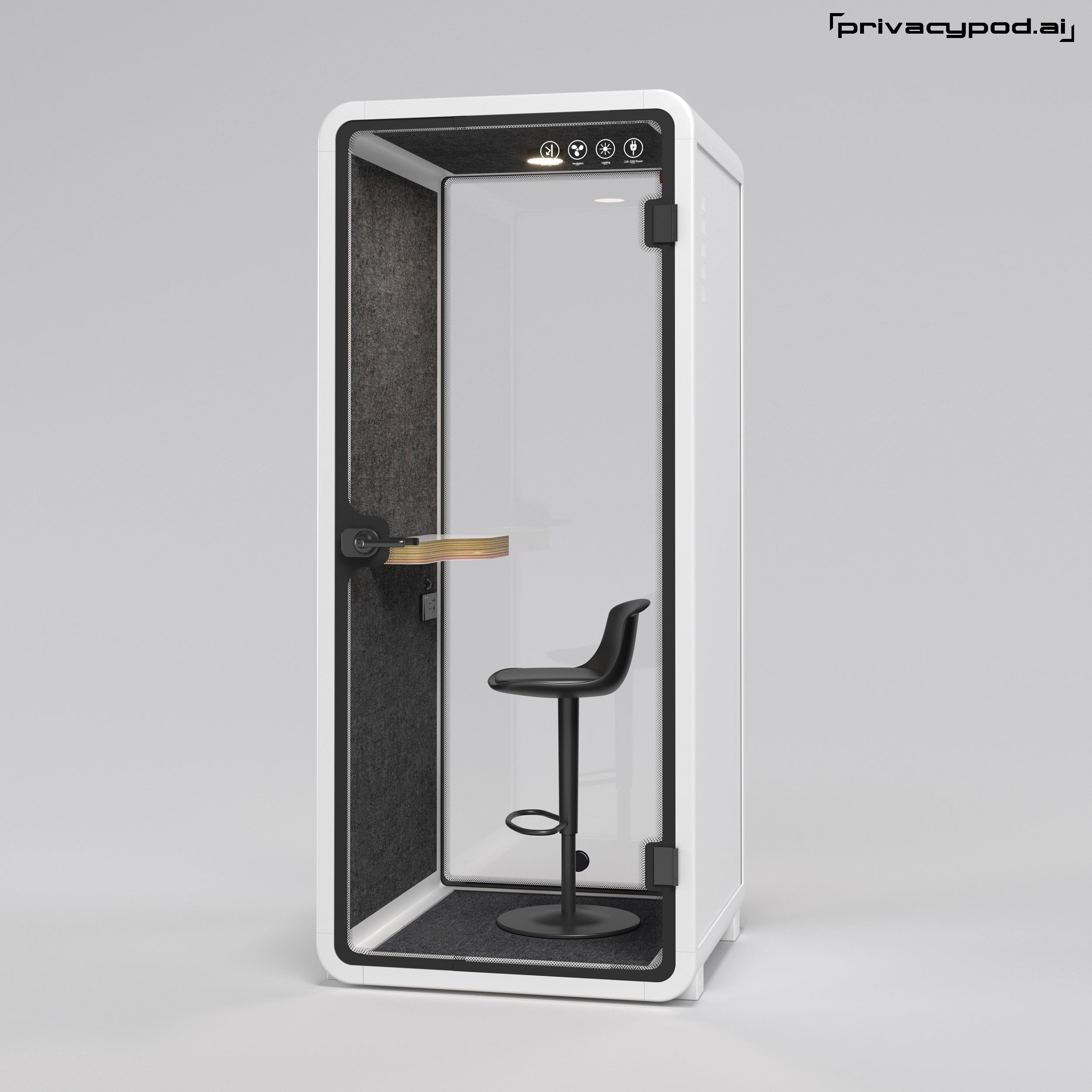 PrivacyPod | 1 Person Soundproof Office Pod | Acoustic Phone Booth